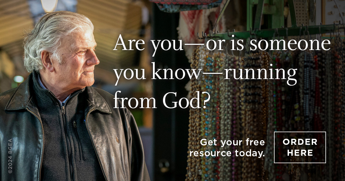 Running From God Prodcut Offer | Billy Graham Evangelistic Association